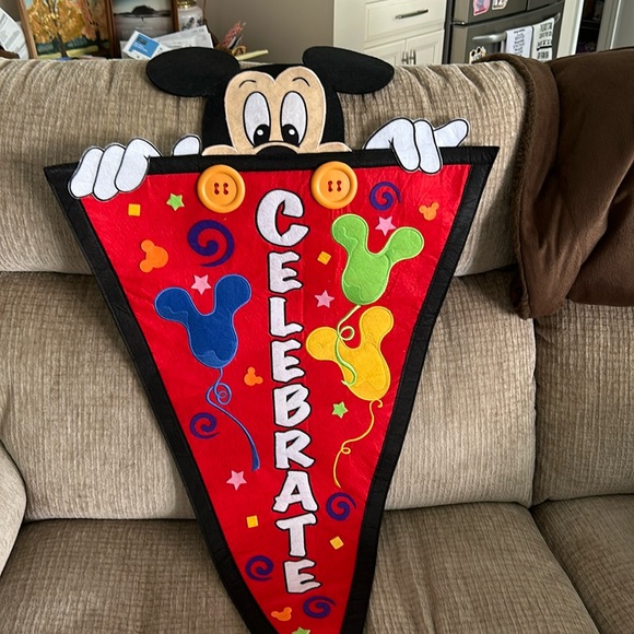 Art | Disneys Celebrate Banner With Mickey Mouse Is Approximately ...